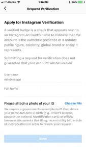 How to Request Verification on Instagram - MiloTree